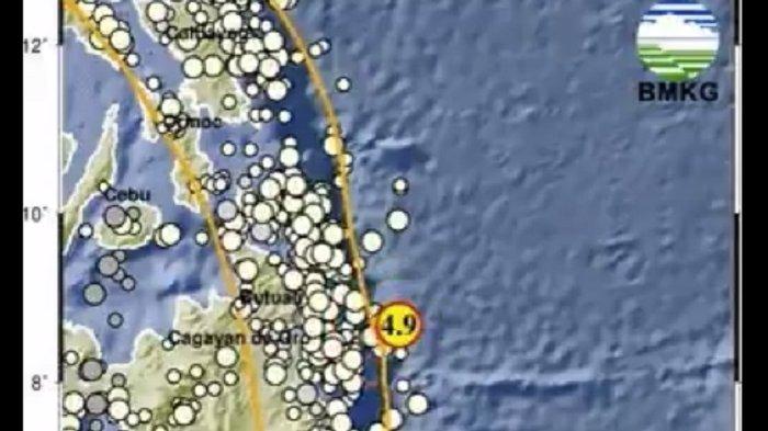 Gempa Bumi Baru Saja Guncang Sulut M 4.9, BMKG: Kedalaman 10 Kilometer di Timur Laut Melonguane ...