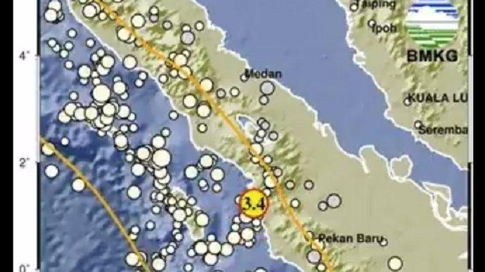 Gempa Bumi Baru Saja Guncang Sumut Magnitudo 3.4, Cek Informasi Lengkap BMKG Lokasi dan Jaraknya ...