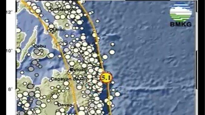 Gempa Terkini Magnitudo 5.1 Getarkan Sulut Kedalaman 10 Km, Info Lengkap BMKG Pusat Gempa Bumi ...