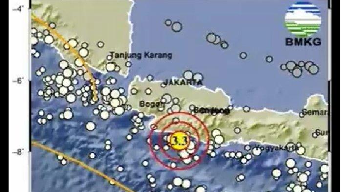 Bandung Diguncang Gempa Bumi Selasa Malam, BMKG Catat Kekuatan Gempa Magnitudo 3.3 di Barat Daya ...