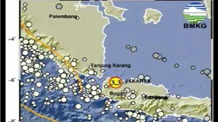 Gempa Bumi Goyang Banteng 8 Menit Sebelum Sulut, Info BMKG Pusat Gempa di Tenggara Tigaraksa ...