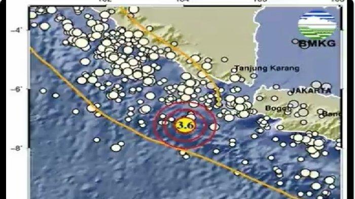 Gempa Bumi Magnitudo 3.6 di Banten Hari Ini, Pusat Gempa Terkini 10 Menit Lalu - Tribun-timur.com