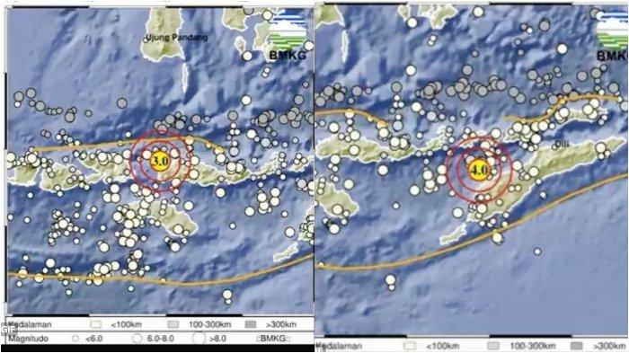 Info Gempa Terkini: NTT Sudah Dua Kali Dihantam Gempa Bumi Hari Ini, Magnitudo 3.0 dan 4.0 ...