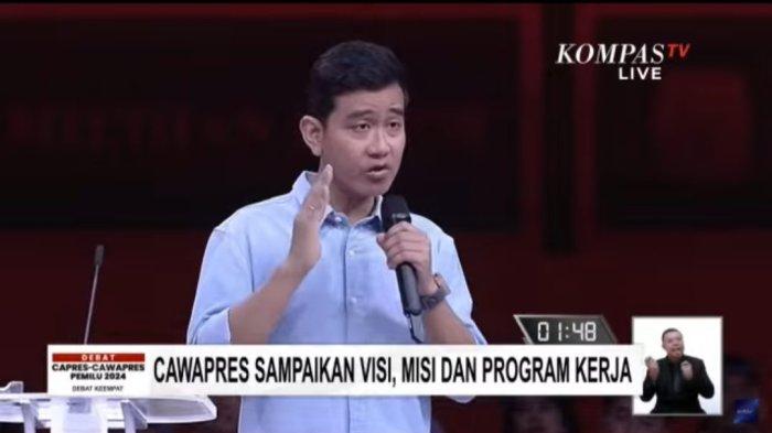 Debat Cawapres, Gibran Janji Buka 19 Juta Lapangan Kerja Bagi Generasi Muda - Tribun-timur.com
