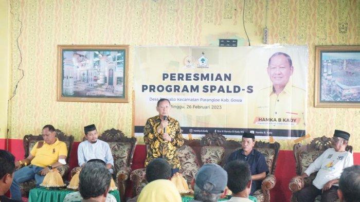 Hamka B Kady Resmikan 79 Unit SPALD-S Dua Desa di Gowa - Tribun-timur.com