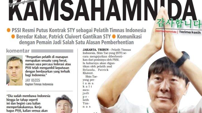 Kamsahamnida Shin Tae-yong - Tribun-timur.com