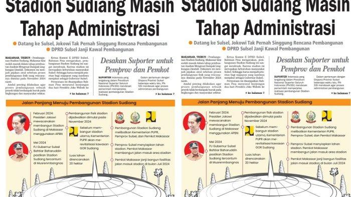 Stadion Sudiang Masih Tahap Administrasi, Jokowi Tak Pernah Singgung ...