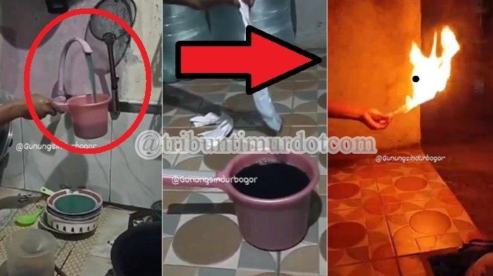 Heboh Air Keran Warga Gunung Sindur Keluar Bensin dan Menyala Bila Kena Api, Netizen: Menang ...