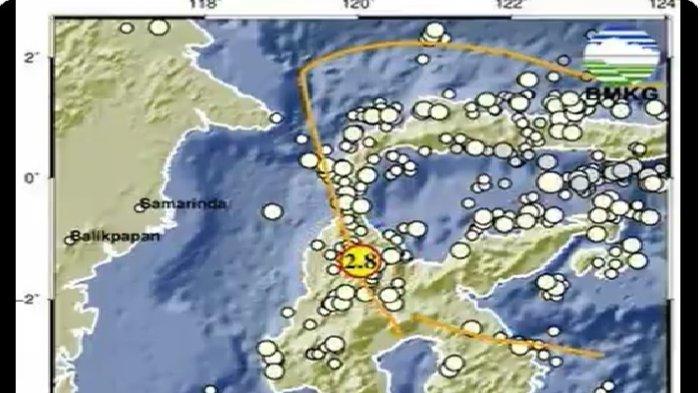 Info Terkini Gempa Bumi BMKG, Gempa M 2.8 Guncang Pulau Sulawesi Selasa Malam, Cek Pusat Gempa ...