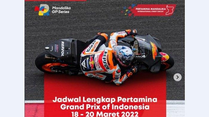 Jadwal Lengkap MotoGP Mandalika 2022 Selama 3 Hari 18-20 Maret, Tonton Live Streaming di Link ...