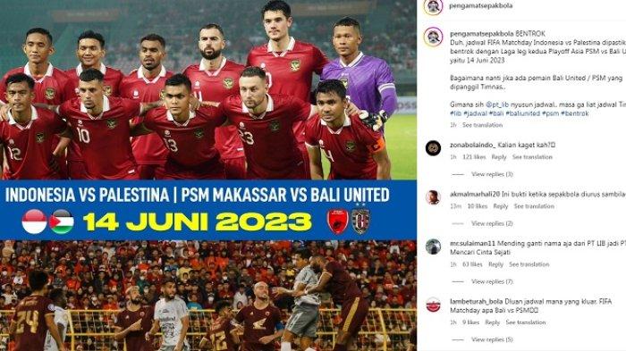 Jadwal FIFA Matchday Timnas Bersamaan PSM Makassar Jamu Bali United Leg 2 ACL, Fans Juku Eja ...