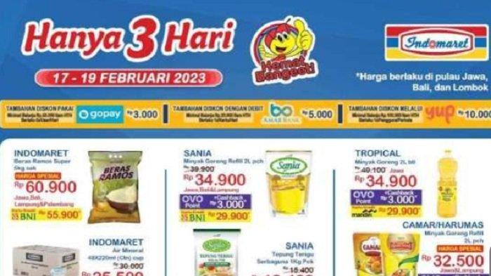 KATALOG Promo JSM Indomaret 19 Februari 2023: Minyak Goreng hingga Beras Lebih Murah - Tribun ...