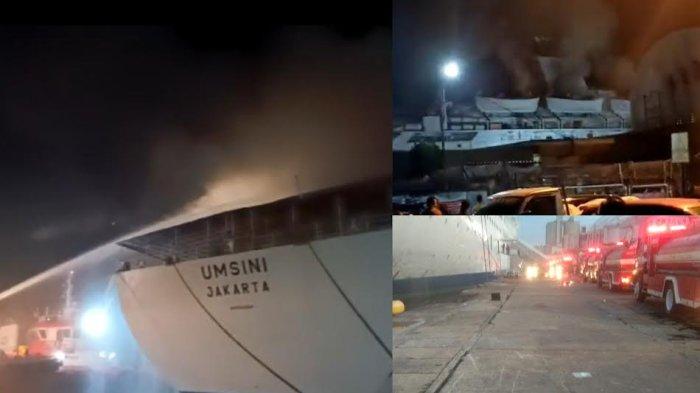 BREAKING NEWS: KM Umsini Terbakar di Pelabuhan Makassar - Tribun-timur.com