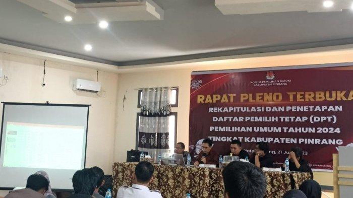 DPT Pemilu 2024 di Pinrang 294.966 Orang, Berikut Rincian 12 Kecamatan ...