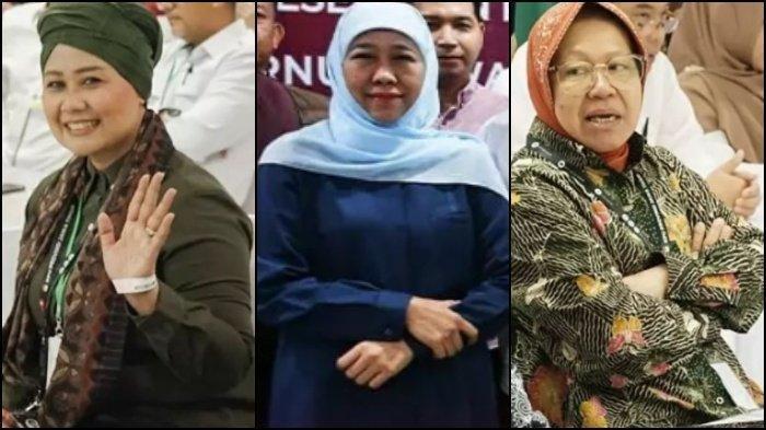 Persaingan Ketat Elektabilitas Khofifah dan Risma di Pilgub Jatim, Luluk Dapat Nomor Urut 1 ...