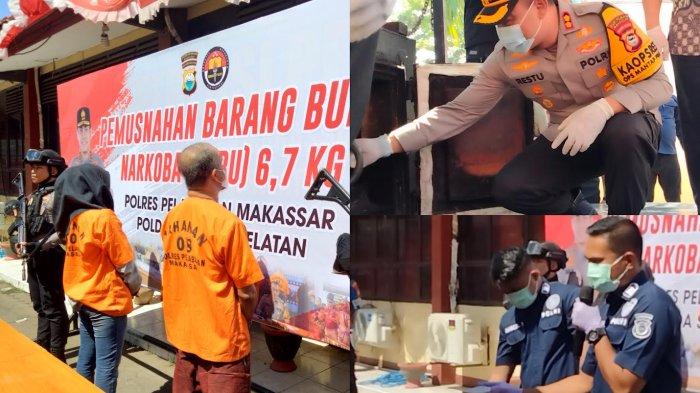 Polres Pelabuhan Makassar Musnahkan 6,4 Kg Sabu, AKBP Restu: 3000 Anak ...