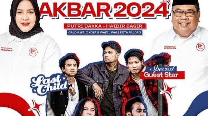 Kampanye Akbar Putri Dakka-Haidir Basir di Lapangan Pancasila Palopo, Dimeriahkan Last Child ...