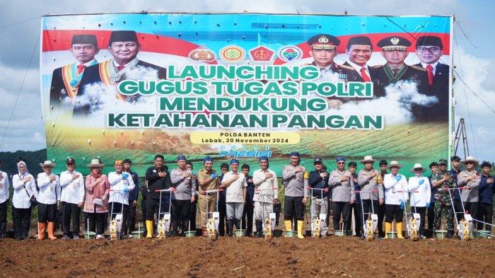 Sinergi Kementan, TNI dan Polri Launching Program Swasembada Pangan - Tribun-timur.com