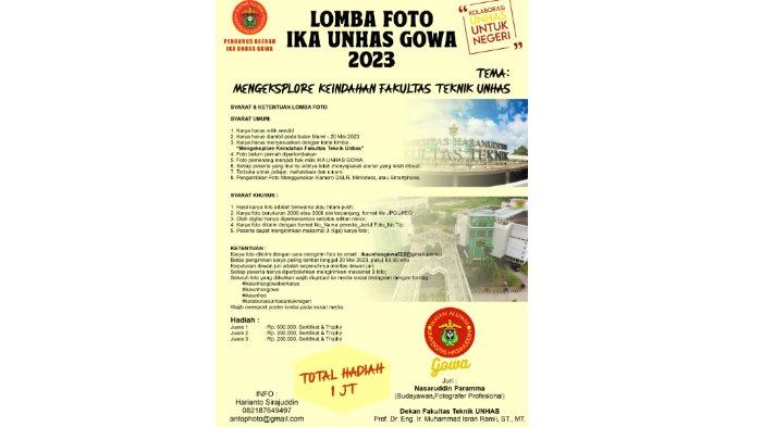 Siapkan Hadiah Menarik, Pengurus Daerah IKA Unhas Gowa Gelar Lomba Foto ...