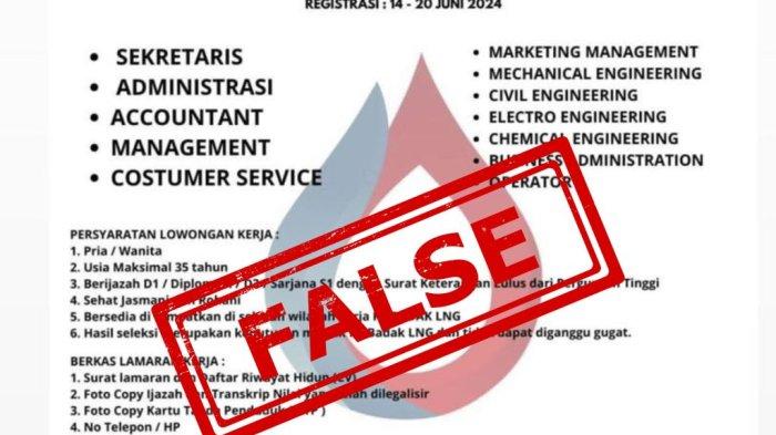 Cek Fakta : Lowongan Kerja PT Badak LNG - Tribun-timur.com
