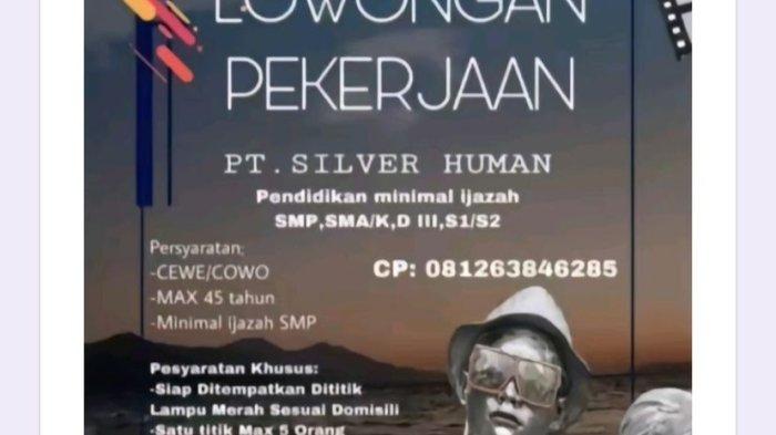 Beredar Lowongan Kerja Manusia Silver, Kadinsos Makassar: Kita Mau ...