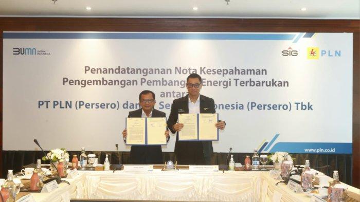 PLN dan Semen Indonesia Teken MoU untuk Mendorong Penggunaan Energi Bersih - Tribun-timur.com