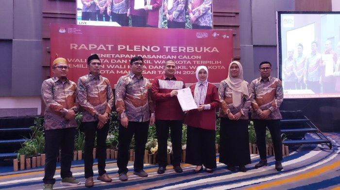 KPU Resmi Tetapkan Munafri Arifuddin - Aliyah Mustika Ilham Pemenang Pilwali Makassar 2024 ...