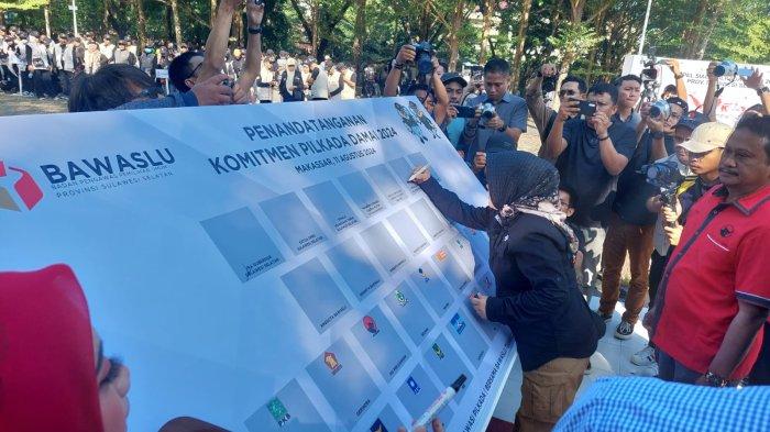 Bawaslu-Pemprov Sulsel Komitmen Wujudkan Pilkada Damai 2024 - Tribun-timur.com