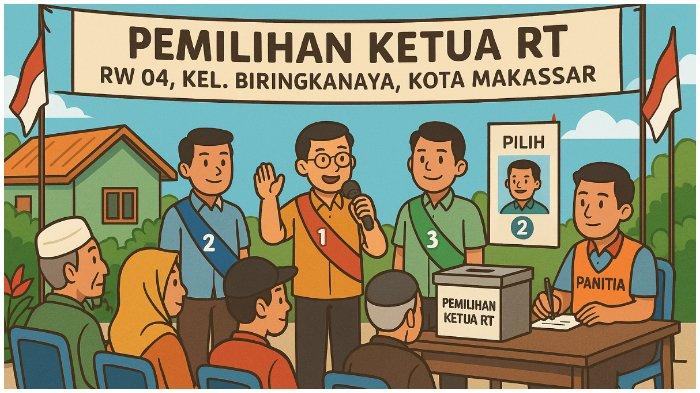 Mekanisme Pemilihan Ketua RT dan RW di Makassar, 1 Kartu Keluarga 1 Suara - Tribun-timur.com
