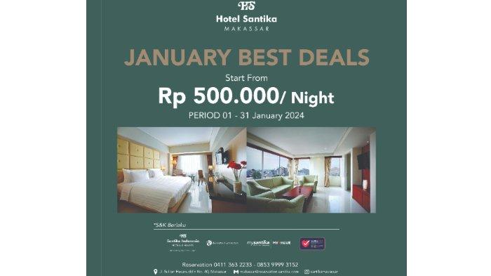 Nginap Lebih Hemat di Hotel Santika Makassar dengan Promo Menarik Bulan ...