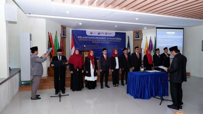 Daftar 10 Pejabat Struktural Unibos dan Poltekbos Dilantik - Tribun-timur.com