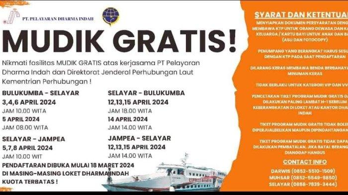 Mudik Gratis Kapal Express Bahari 9B Rute Bulukumba-Selayar, Cek Info ...