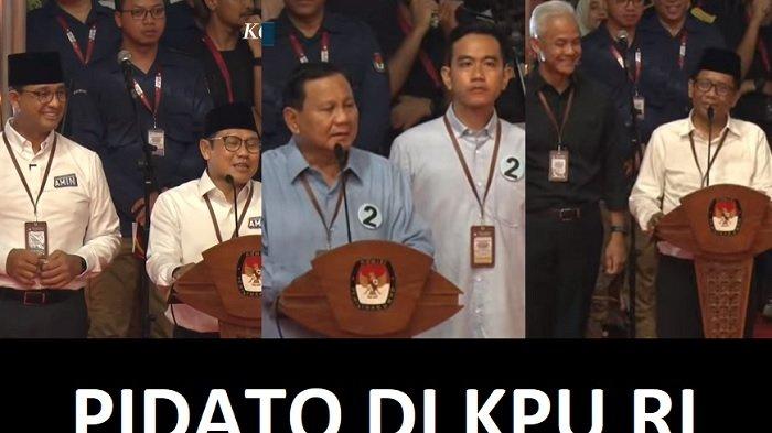 Aksi Cawapres di KPU RI: Cak Imin Pidato Berapi-api, Mahfud MD Pantun Palestina, Gibran Ngapain ...