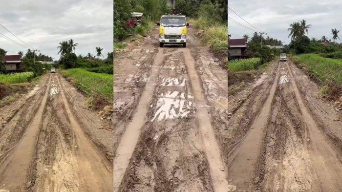 Potret Jalan Rusak di Salipolo Bertahun-tahun Tak Dilirik Pemda, Ketua DPRD Pinrang Muhtadin ...