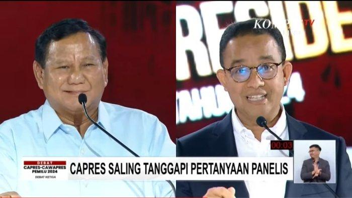 Momen Prabowo Subianto Geleng-geleng Kepala saat Anies Baswedan Sindir Alutsista Bekas - Tribun ...