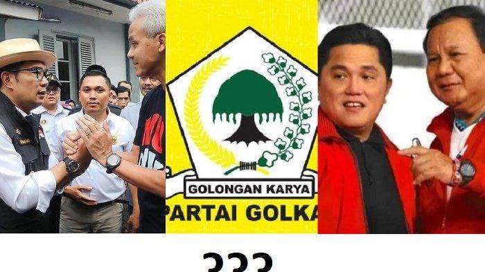 Prabowo Pilih Erick Thohir, Ganjar Dekati Ridwan Kamil ? Golkar Galau ... Prabowo Pilih Erick Thohir, Ganjar Dekati Ridwan Kamil ? Golkar Galau ...