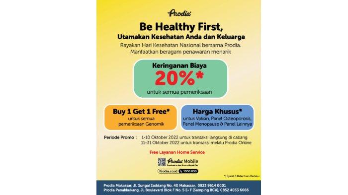 Utamakan Kesehatan Anda dan Keluarga, Yuk Manfaatkan Promo Menarik Prodia di Hari Kesehatan ...