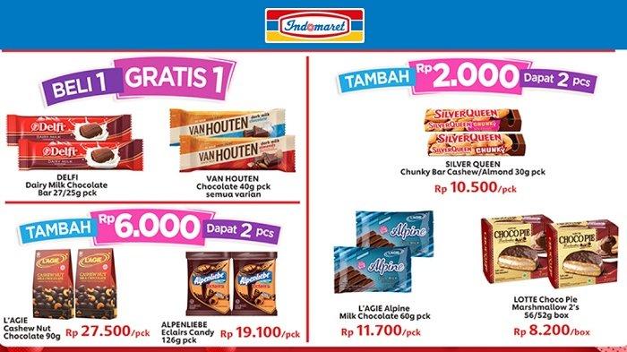 KATALOG Promo Indomaret Spesial Valentine 1-14 Februari 2023, Beli 1 Gratis 1 Aneka Cokelat ...