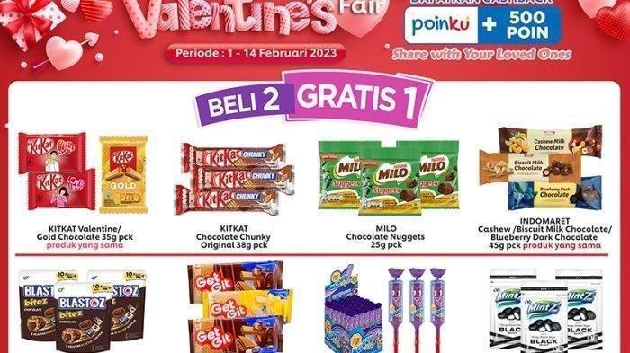 Promo Indomaret Super Hemat Terbaru Spesial Valentine, Beli Cokelat ...