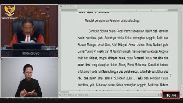 MK Putuskan Paris-Islam Menang Pilkada Jeneponto, Gugatan Sarif-Qalby Kandas - Tribun-timur.com