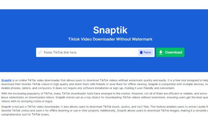 Snaptik: Situs Download Video TikTok dengan Mudah dan Cepat - Tribun ...