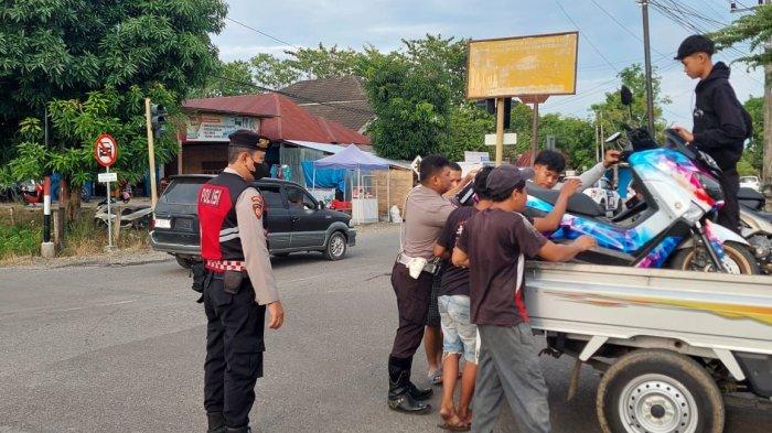 Polisi Razia Balap Liar di Luwu, Amankan Motor Pengguna Knalpot Brong - Tribun-timur.com