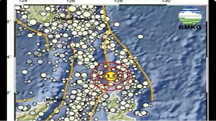 Gempa Terkini Magnitudo 3.5 di Maluku Utara, Info BMKG Pusat Gempa Barusan - Tribun-timur.com