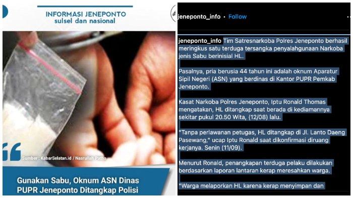 Kasus PNS Jeneponto Ditangkap Gegara Sabu Terdampak ke Pegawai Lain, Inspektorat Turun Tangan ...