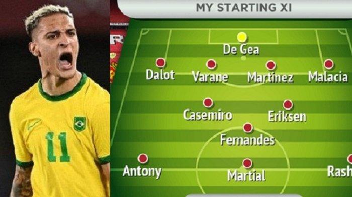 Antony Gabung Berikut Starting Eleven Manchester United yang Bikin Erik ...