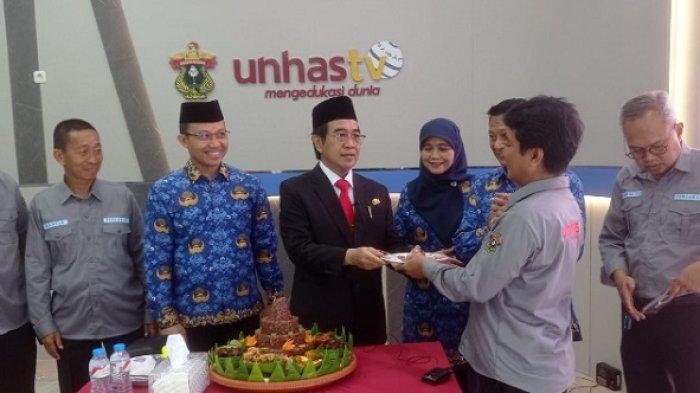 Universitas Hasanuddin Resmi Kenalkan Media Baru Unhas TV - Tribun-timur.com