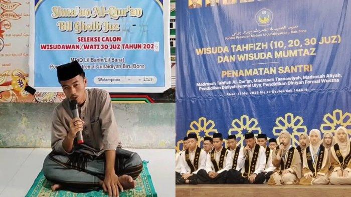 Sosok Raehan Zafran, Usia 17 Tahun Jadi Tahfidz 30 Juz di Ponpes Al Junaidiyah Bone - Tribun ...