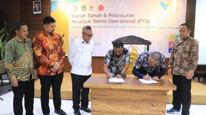 Luncurkan PTO PPM-Dukungan SDGs, PT Vale Dukung Pembangunan Berkelanjutan di Desa - Tribun-timur.com
