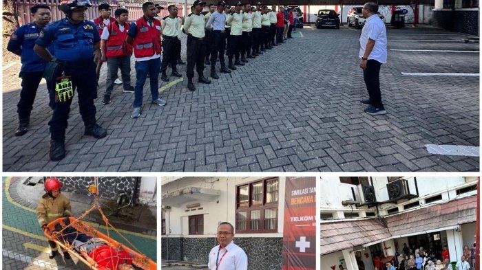 2 Hari Telkom Witel Makassar-Damkarmat Simulasi Tanggap Darurat Bencana Kebakaran - Tribun-timur.com