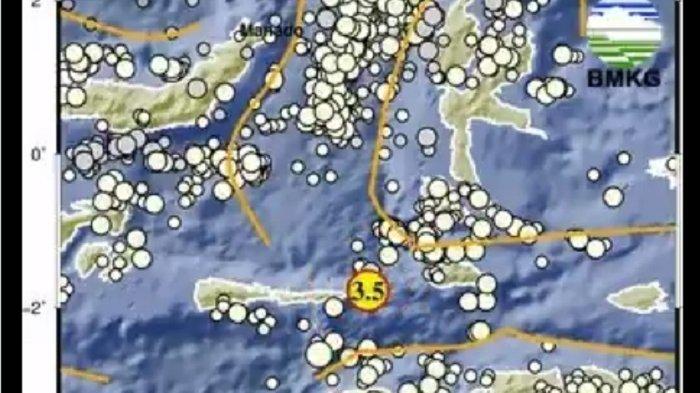 Terkini Gempa Bumi Indonesia, Gempa Magnitudo 3.5 Guncang Maluku Utara, Info BMKG Timur Laut ...